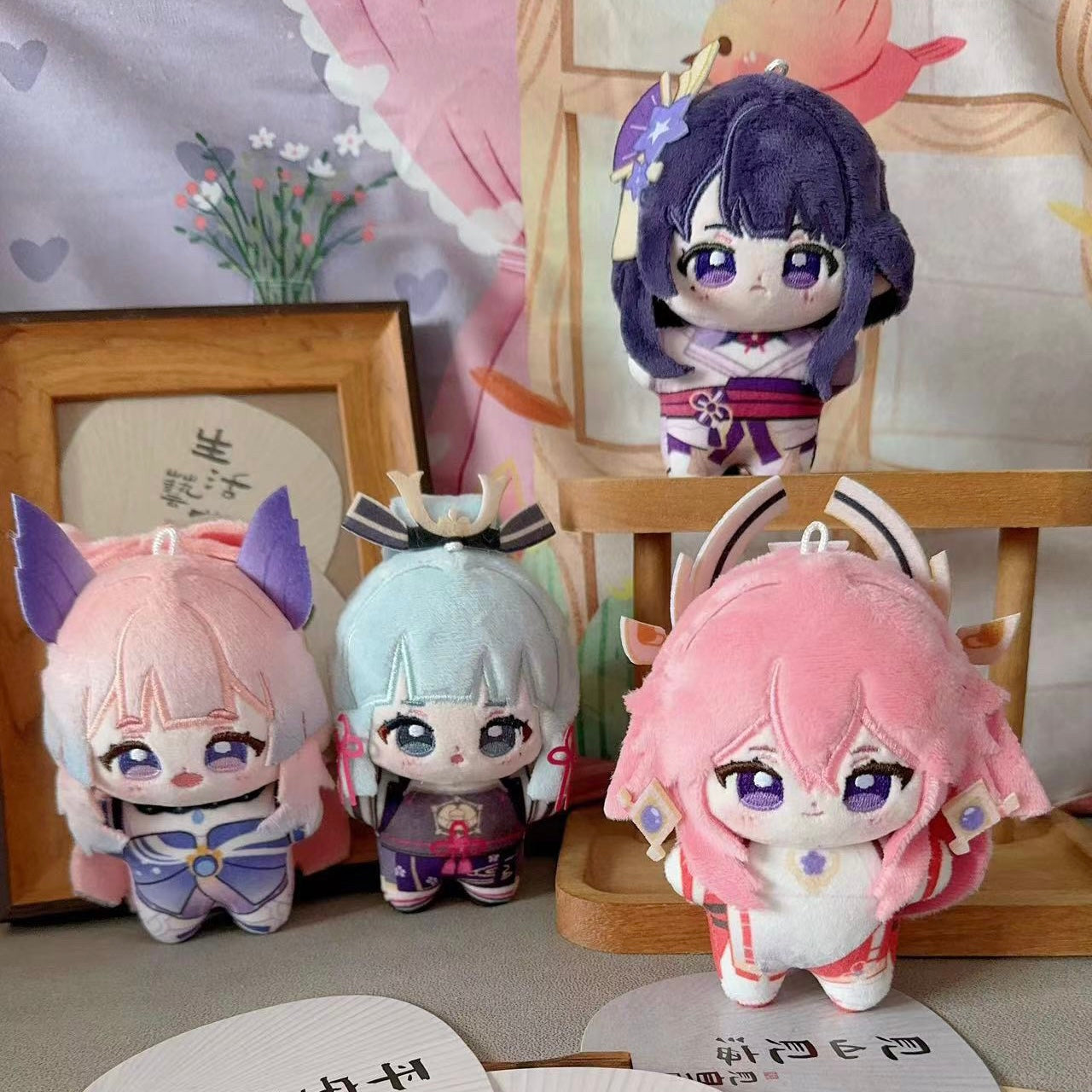 Genshin Impact Yae Miko Ayaka Raiden Shogun Kokomi 12CM Plush Doll ...